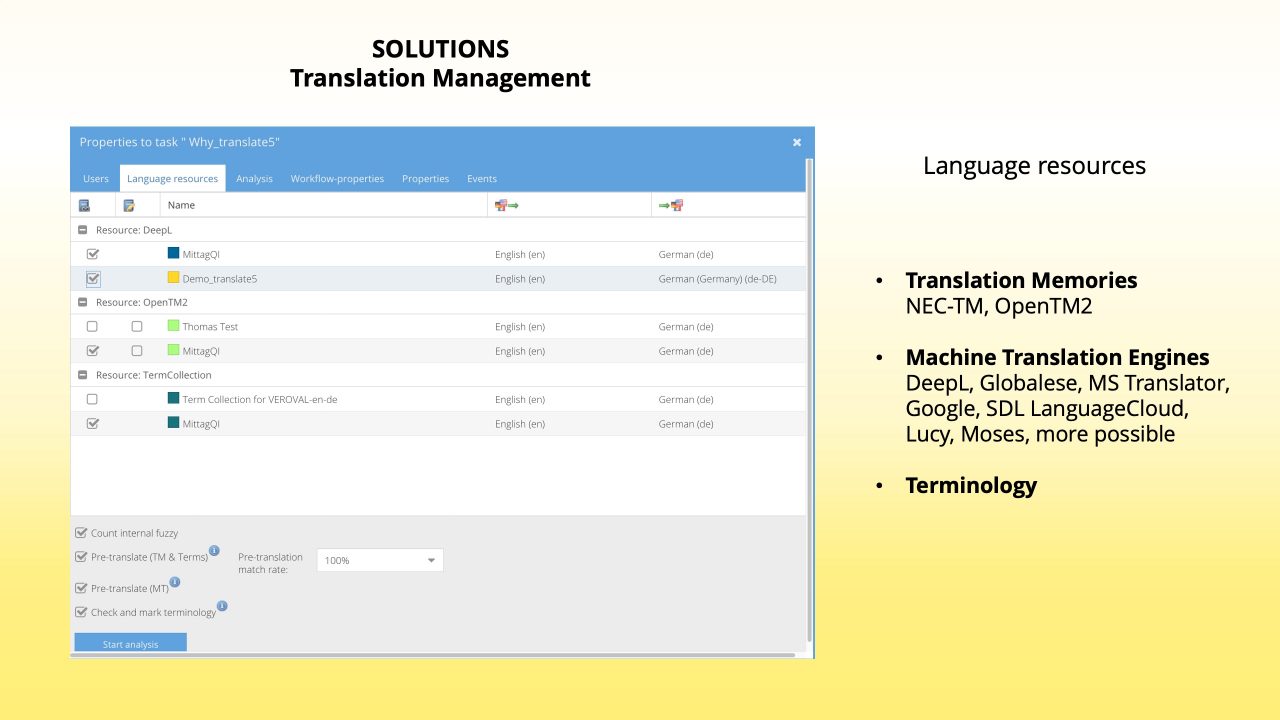 Solutions: Translation Management – translate5
